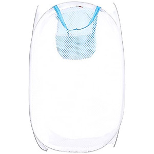 Clorox Pop Up Laundry Basket – Lightweight Mesh, 23”x14” | Odor Protection Keeps Clothing Smelling Fresh | Collapsible Easy Storage | Portable, Folding Clothes Hamper with Side Pocket