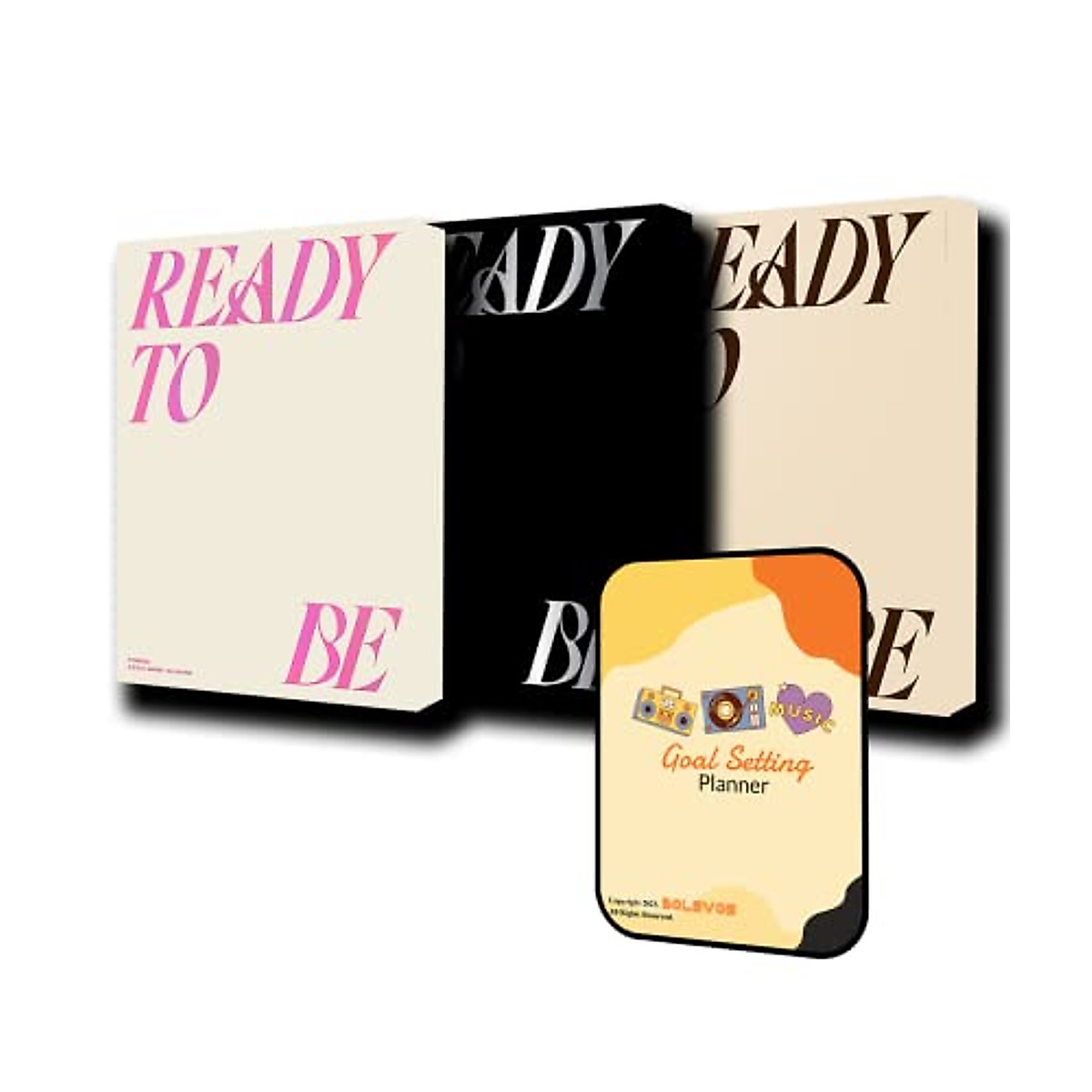 READY TO BE TWICE Album [Random ver.]+Pre Order Benefits+BolsVos K-POP Inspired Digital Planner, Digital Sticker Pack (12th Mini Album)