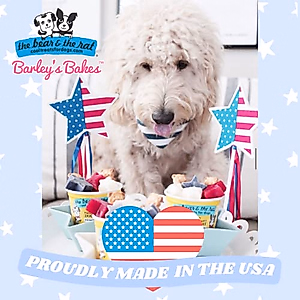 The Bear and The Rat Dog Cake | Cupcake Mix for Dogs, Bone Broth Flavor, 9 Ounce, Peanut Butter Frosting, Wheat Free, Gluten Free, Real Food Ingredients, Made in the USA, Birthday Dog