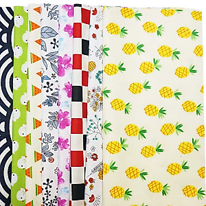 Cotton Fabric Squares Misscrafts 25pcs 30 x 30cm Quilting Fabric Bundle Patchwork Pre-Cut Quilt Squares for DIY Sewing Scrapbooking Quilting Dot Pattern