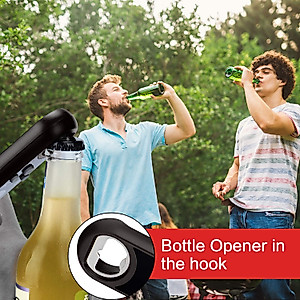 Instant Read Waterproof Meat Thermometer – Digital Kitchen Food Thermometer for Cooking, Foldable Probe Thermometer for Grilling BBQ Smoker Baking Candy. (Black)