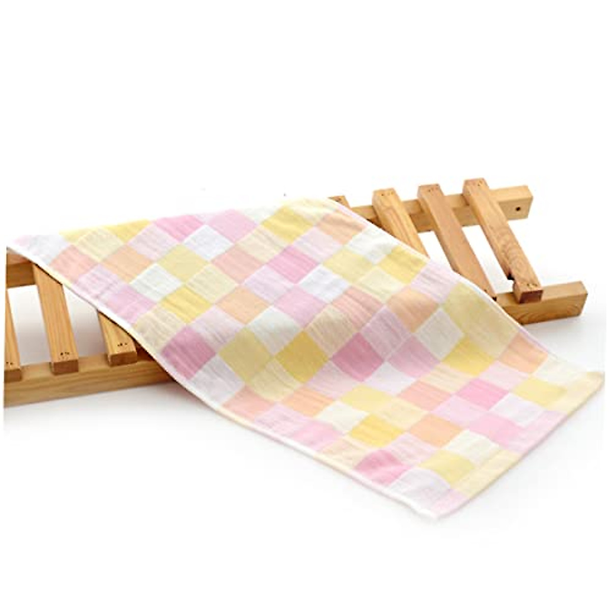 Alipis 6pcs Turkish Towel Blue Hand Towels Checkered Hand Towels Face Wash Cloth Decorative Hand Towel Plaid Dishcloth Scarf Face Towel Bath Towel Small Kid Towel Cotton Square Towel Baby