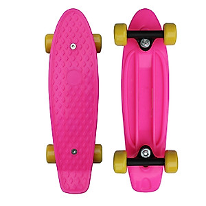 SK8MEMO 17X5inch Mini Skateboard, Mini Cruiser Skateboard for Beginners…