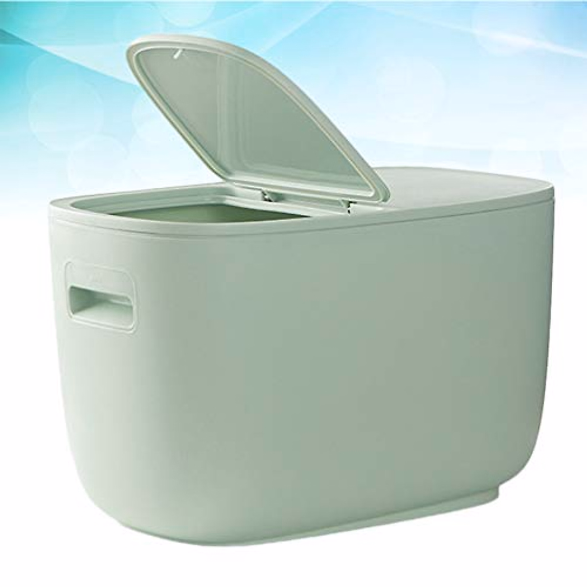 Hemoton Rice Storage Case Multifunctional Proof Bean Grain Cereal Box Rice Container Cylinder for Kitchen Restaurant Green