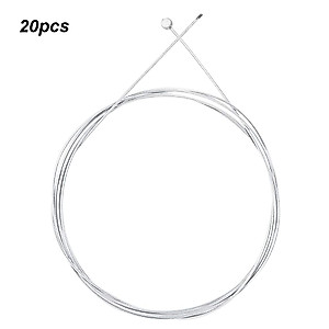 【𝐄𝐚𝐬𝐭𝐞𝐫 𝐏𝐫𝐨𝐦𝐨𝐭𝐢𝐨𝐧】 CHICIRIS 20PCS Premium Bike Brake Cable, 1.6mm Thick 20PCS 2.5M Length Electric Bicycle Brake Line, for Electric Scooter E-Bike Bicycle Modification Cycling Accessory