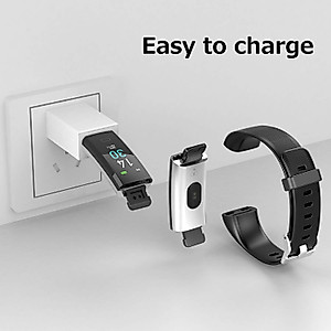 Fitness Tracker with Blood Pressure Heart Rate Sleep Monitor, Activity Tracker Smart Watch Health Tracker Pedometer Step Counter for iPhone & Android Phones for Kids Man Women (Black)