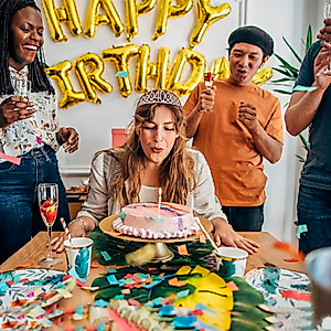 40th Birthday Sash & Rhinestone Crown Kit- Happy 40th Birthday Gifts Women 40th birthday decorations women (Rose gold)