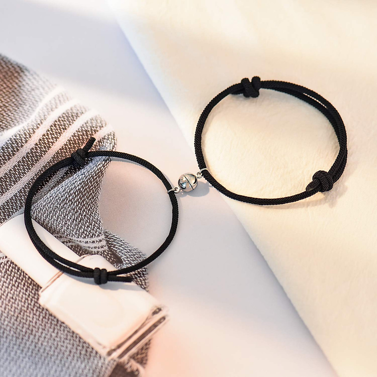 Tarsus Valentines Day Gifts for Him, Couples Bracelets, Mutual Attraction Matching Bracelet Couple Gifts for Lovers Boyfriend Girlfriend Women Men His and Her