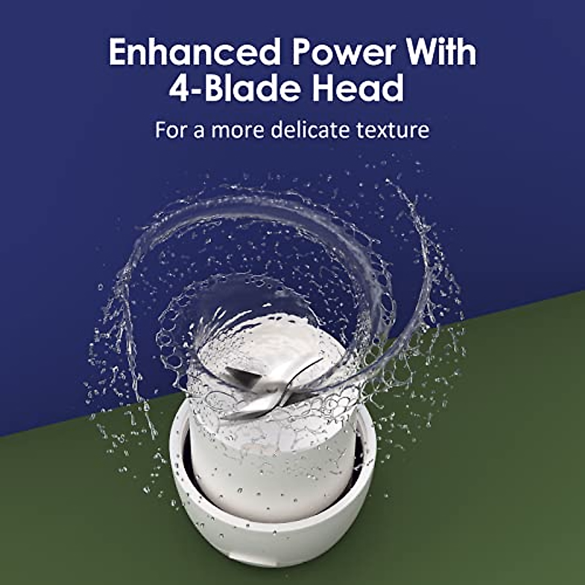 GREECHO Portable Blender, One-handed Drinking Mini Blender for Shakes and Smoothies, 12 oz Personal Blender with Rechargeable USB, Made with BPA-Free Material Portable Juicer