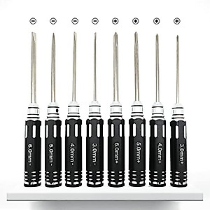 16pcs Hex Allen Screwdriver Kit - RC Hex Driver Set - Hex Nut Driver Set Wrench Key Driver Tool for Rc Car Traxxas Helicopter (Classic Edition)