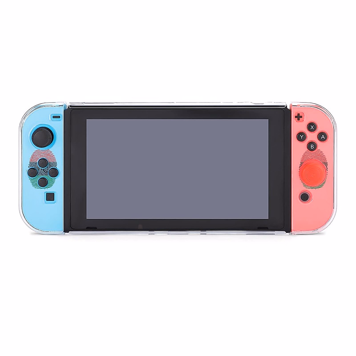 Pan Africa Fingerprint Protective Clear Case for Switch Game Controller Grip Cover Cute Printed