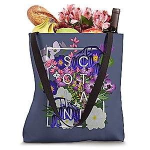 Flowers of Scotland Word Art - Scottish Pride Tote Bag