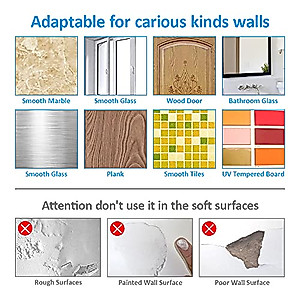 J.S JASONG Double Sided Wall Adhesive Hooks for Hanging,Waterproof and Transparent,Heavy-Duty Wally Rock Wall Hooks Without Punching and Nails, Suitable for Kitchen and Bathroom,12 Pairs (24psc)