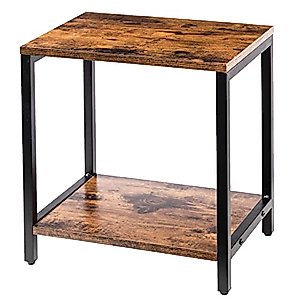 Short Table Small Table Stand Small Tables for Small Spaces Low Small Side Table Black Metal Small End Tables Living Room Printer Tables Mini Coffee Table Little Small Night Stand Nightstand Bedroom