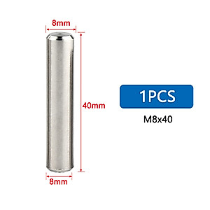 Boxonly M8x40mm Dowel Pins 304 Stainless Steel Cylindrical Pin Pegs Support Shelves Fasten Elements GB119 Fixed Pin Shaft