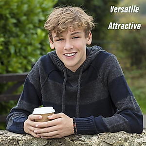 THEMEROL Easter Basket Stuffers Teen Boys Gift Him Boyfriend Ideas Teenage Egg Fillers Beaded Bracelets 12 14 Year Old Birthday To Son Grandson Unique Graduation Christmas Day Stocking Valentines