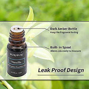 2pcs Vanilla Essential Oils for Massage, Diffuser, Humidifier - 100% Pure Fragrance Oil 10ML