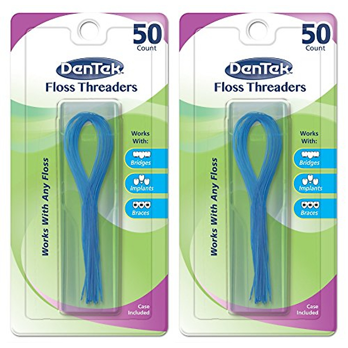 Dentek Floss Threaders 50 Count (2 Pack)