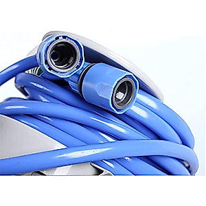 Wall Mounted Hose Holder Watering Hose Car Car Wash Water Gun Household Gardening Watering Storage Hose Reel Cast Iron (Color : Blue, Size : One Size)