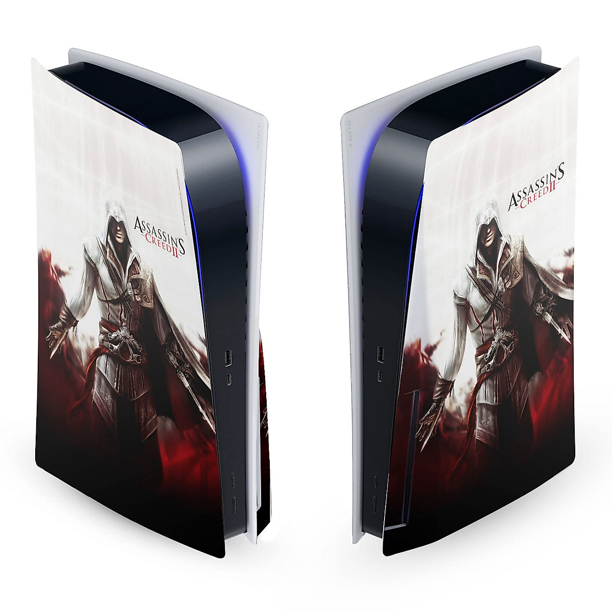 Head Case Designs Officially Licensed Assassin's Creed Cover Art II Graphics Matte Vinyl Faceplate Sticker Gaming Skin Decal Cover Compatible With Sony PlayStation 5 PS5 Disc Edition Console