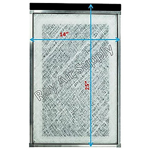 RAYAIR SUPPLY 14x25 Air Ranger Replacement Filter Pads 14X25 (3 Pack) White