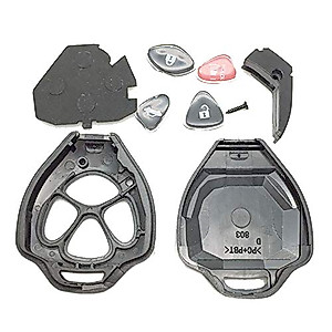 Upgraded Replacement Key Fob Cover Shell Fit for Toyota 2008-2013 Avalon / 2007-2011 Camry / 2008-2012 Corolla / 2009-2014 Venza Keyless Entry Remote Car Key Case with Screwdriver (1)