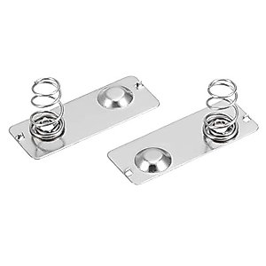 uxcell 20Pcs AA Battery Negative to Positive Conversion Spring Contact Nickeling Plate 29mmx11mm