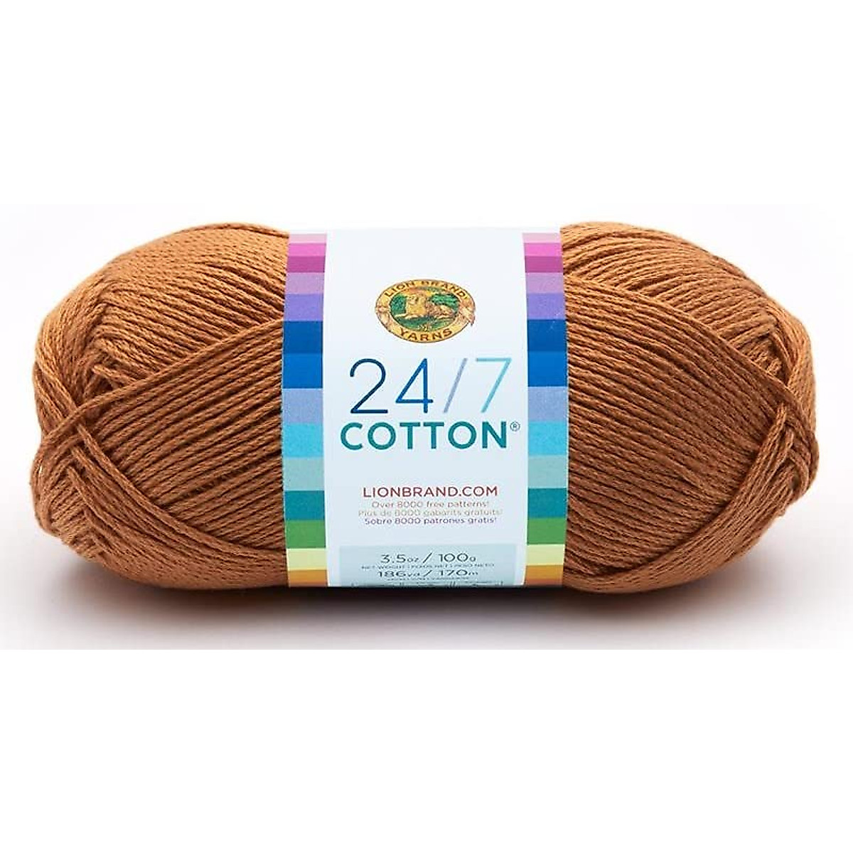 Lion Brand Yarn - 24/7 Cotton - 6 Skein Assortment (Autumn)
