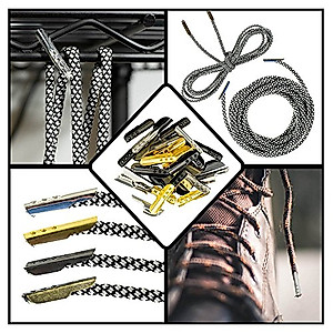 PARACORD PLANET 23 MM Gunmetal T-Bar - 25 Pack. for The end of Shoe Laces