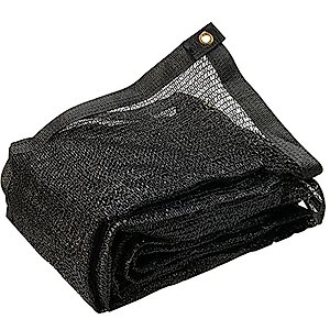 JUNKOGO Shade Cloth,8'x10',40% Black Sun Mesh UV Resistant Net with Brass Grommets for Garden Plant Cover,Greenhouse