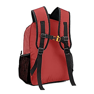 zaaprintblanket Personalized Red Cheerleaders Backpack with Name Shoulder Travel for Men Women Sport