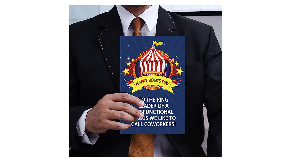 MQMRYeto Funny Boss's Day Card, Ring Leader of Dysfunctional Circus ...