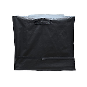 acoveritt XXL Storage Box Cover with Straps and Handles, Waterproof Heavy Duty Outdoor Furniture Winter Cover for Keter, Suncast Container (Deck Box Cover, 63"(L) 30"(D) 28.3"(H)) Black