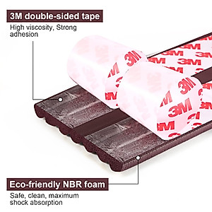 Dovesail Baby Proofing Edge Corner Protector, 16.4 ft Edge Guards Padding with 3M Adhesive, Extra-Wide Soft Rubber Foam Padding, Furniture,Sharp Edge Safety Corner Edge Bumper Guard-Brown