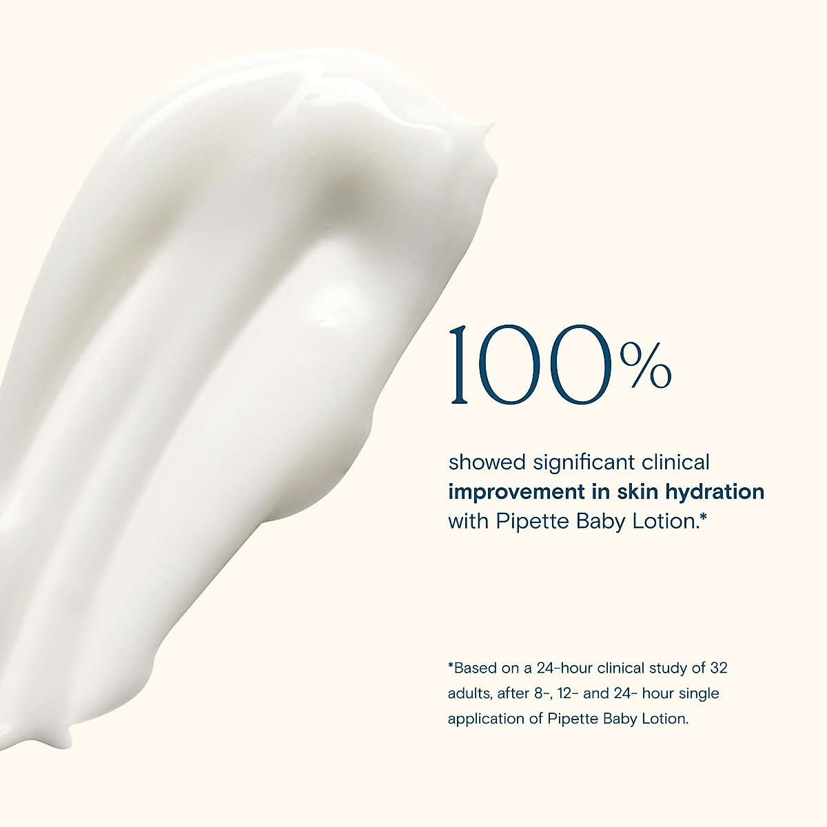 Pipette New & Improved Formula Baby Lotion, Hydration, Natural Moisture of Baby's Delicate Skin, Renewable Plant-Derived Squalane, Fragrance-Free Lotion, 6 fl. oz (3000991)