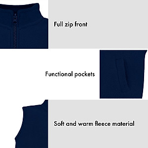 Creative Knitwear College Baby NCAA Officially Licensed Polar Fleece Vest - Syracuse Orange Logo - Navy - 12 Months