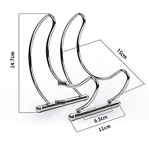 DRNKS Cover Frame Chopping Board Stand Sitting Kitchen Household 304 Stainless Steel Pot Cover Shelf Applicable to kitchen stove (Color : Widened)