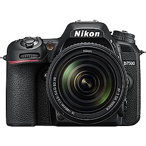 Nikon D7500 20.9MP DSLR Digital Camera with 18-140mm VR Lens (1582) Deluxe Bundle with SanDisk 64GB SD Card + Large Camera Bag + Filter Kit + Spare Battery + Telephoto Lens