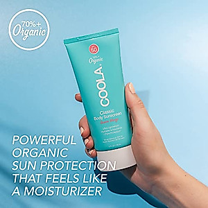 COOLA Organic Sunscreen SPF 50 Sunblock Body Lotion, Dermatologist Tested Skin Care for Daily Protection, Vegan and Gluten Free, Guava Mango, 5 Fl Oz