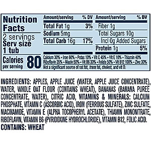 Gerber Baby Food, 2nd Foods, Apple Banana with Oatmeal, 8 OZ (Pack of 1)