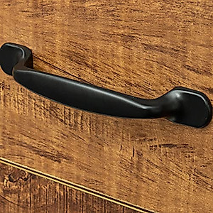 Boloni Farmhouse Buffet Cabinet, Sideboard Bar Storage with 3 Doors, 2 Drawers, Adjustable Shelve, Credenza Console Table for Entryway, Living Room, Dining Room, Kitchen, Walnut