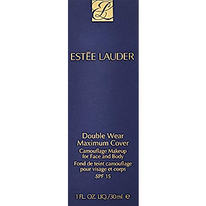 Estee Lauder Double Wear Maximum Cover Camouflage Makeup for Face and Body Broad Spectrum Liquid SPF 15/1.0 oz. 1n1 Ivory Nude