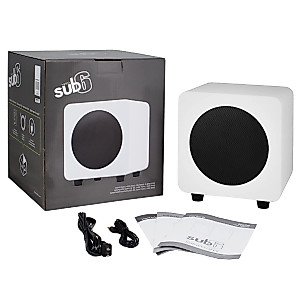 Kanto SUB6 6-inch Powered Subwoofer - Matte White
