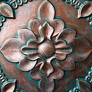 PLASTDECOR Tin Ceiling Tile Faux finishes Green Rust Copper PL30 Pack of 10pcs