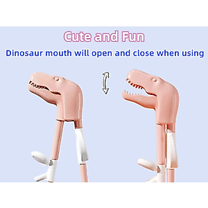 AFzuyanpr Kids Chopsticks Chopsticks for Kids 3Pairs Dinosaur Training Chopsticks with Anti-slip Tips Carton Packaging (Green/Blue/Pink)
