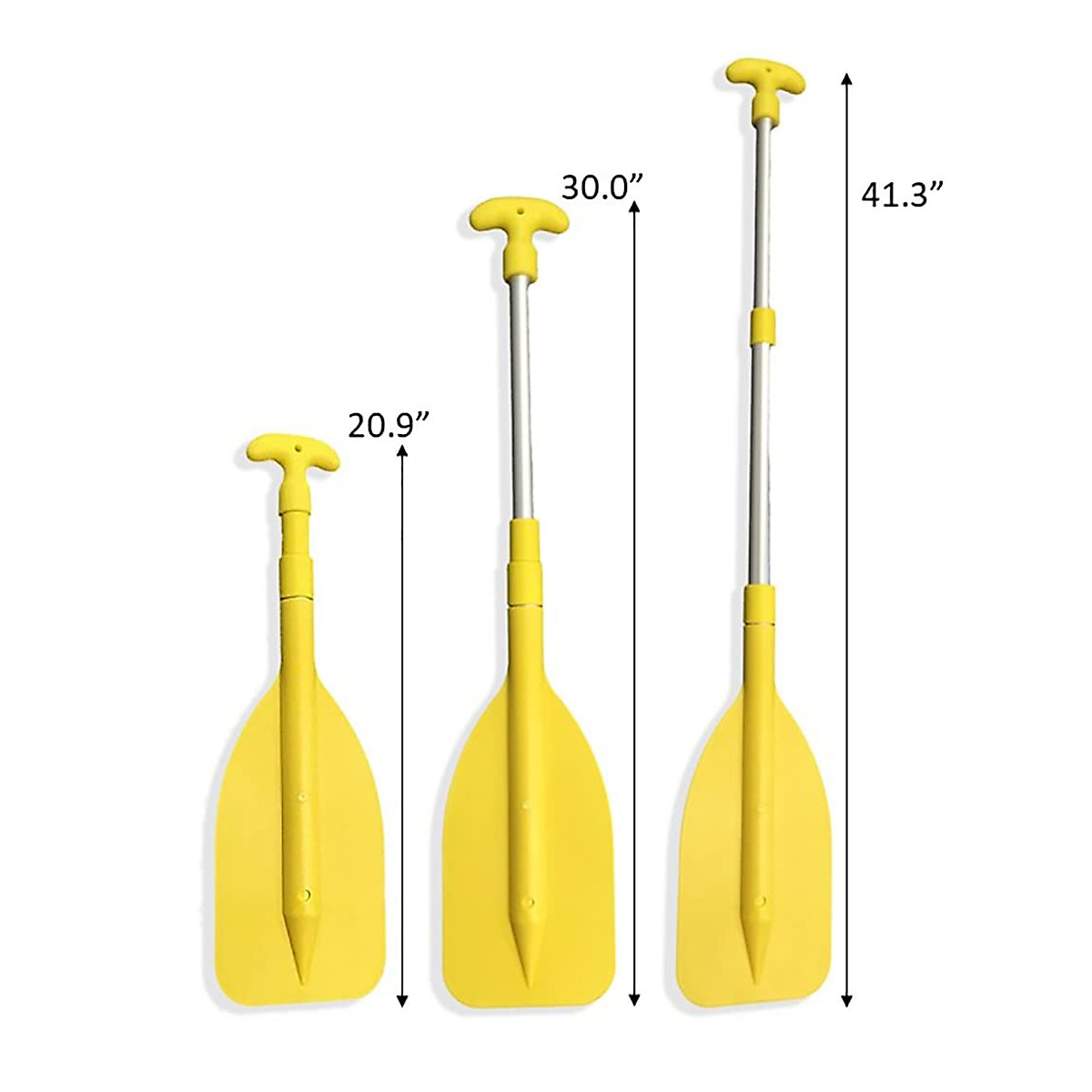 Pactrade Marine 2 of Marine Kayak Canoe Raft Jet Ski Yellow Telescopic Aluminum Oar Paddle