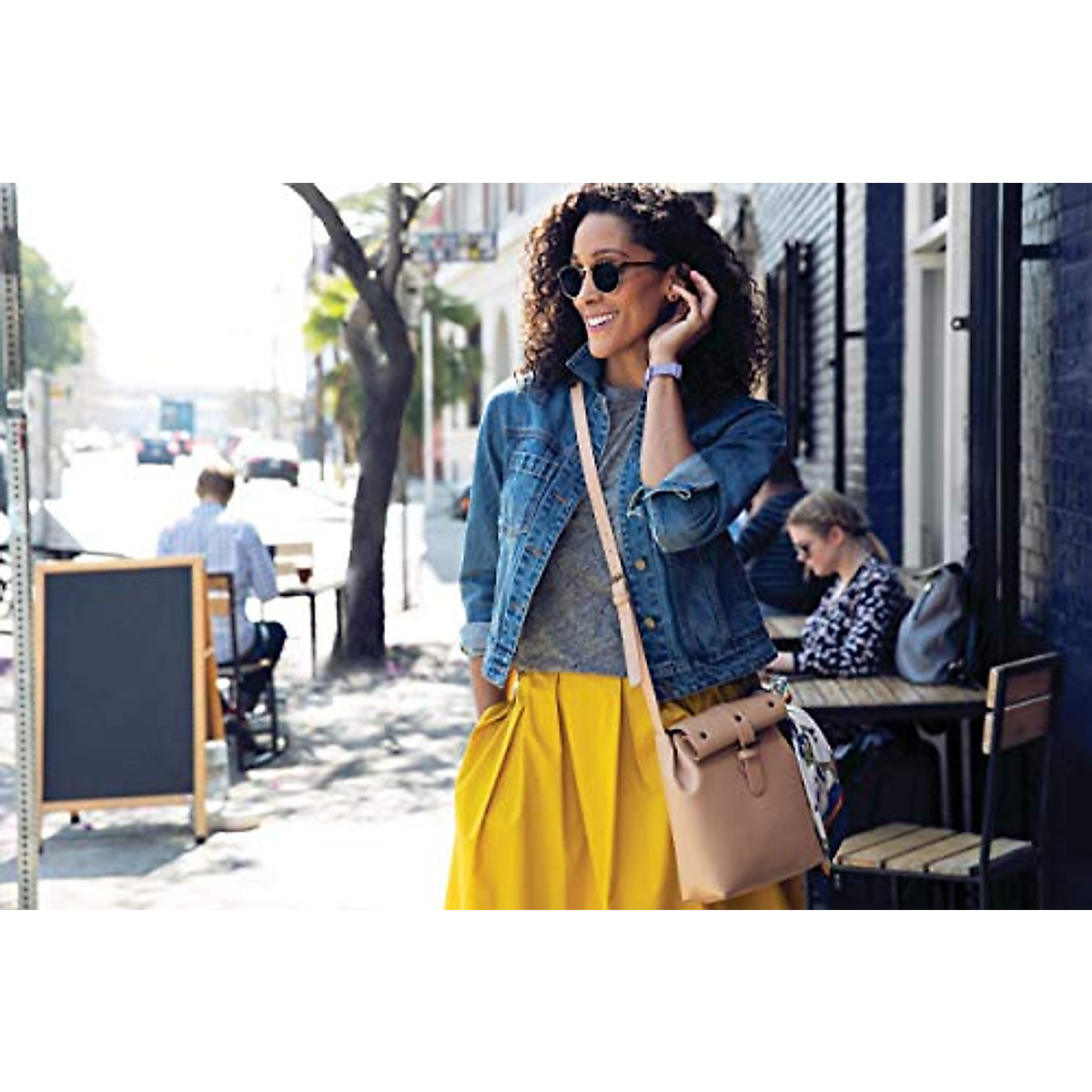 Fitbit Charge 3 SE Fitness Activity Tracker, Lavender Woven, One Size (S & L Bands Included) (Renewed)