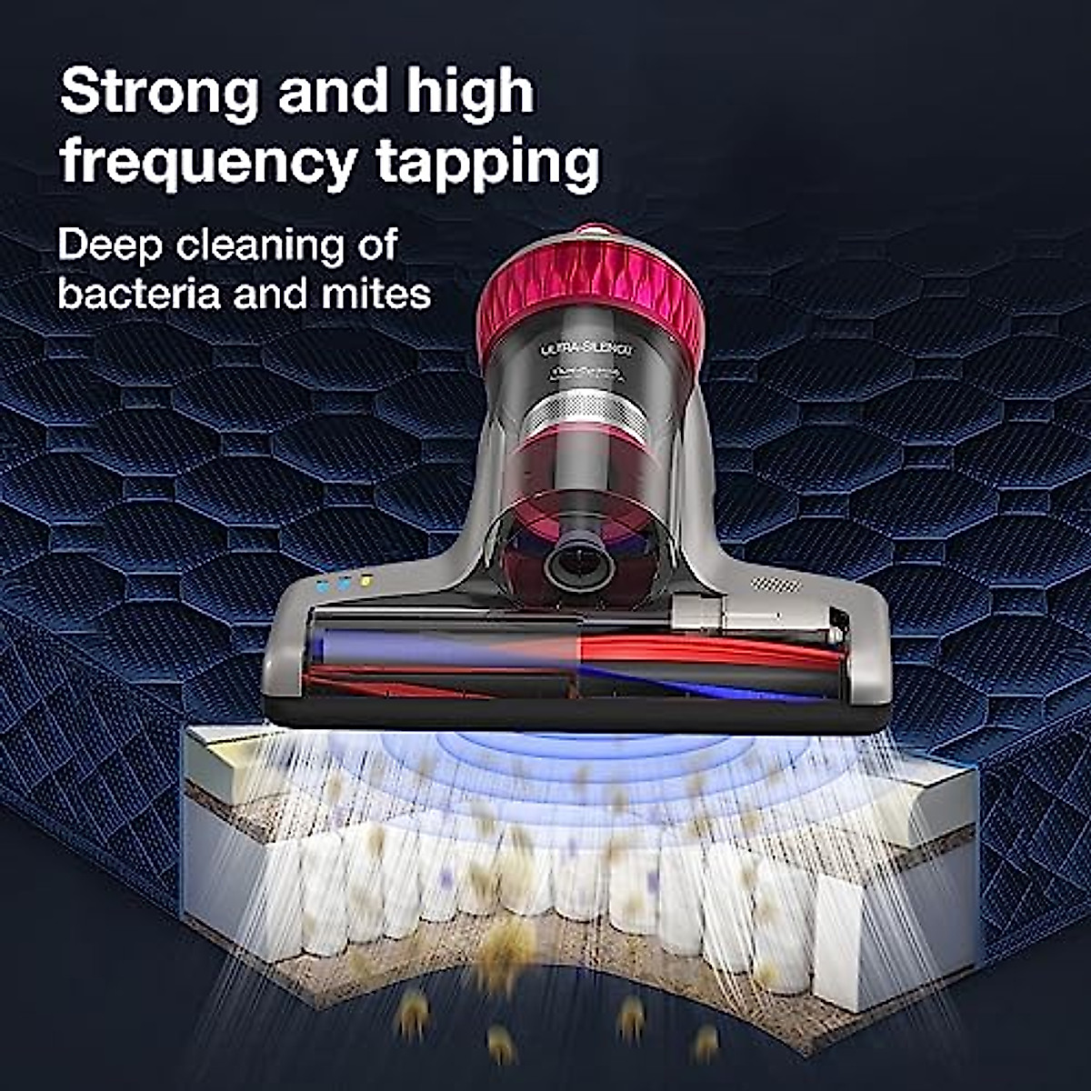 Jimmy WB73 Portable Vacuum Cleaner, Anti-allergen Powerful Handheld Mattress Vacuum with UV & Ultrasonic, 420W Strong Suction, Intelligent Dust Recognition, Remove Pet Hair (2023 Version)