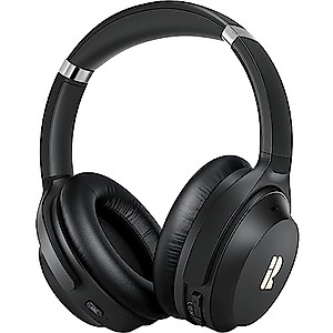 Bluetooth Headphones, Premium Active Noise Cancelling Wireless Headphones Over Ear, 50H Playtime, Hi-Res Audio, Deep Bass, Memory Foam Ear Cups for Travel, Home Office
