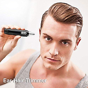 Nose Hair Trimmer - Waterproof Stainless Steel Nose Trimmer Beard and Eyebrow Clipper